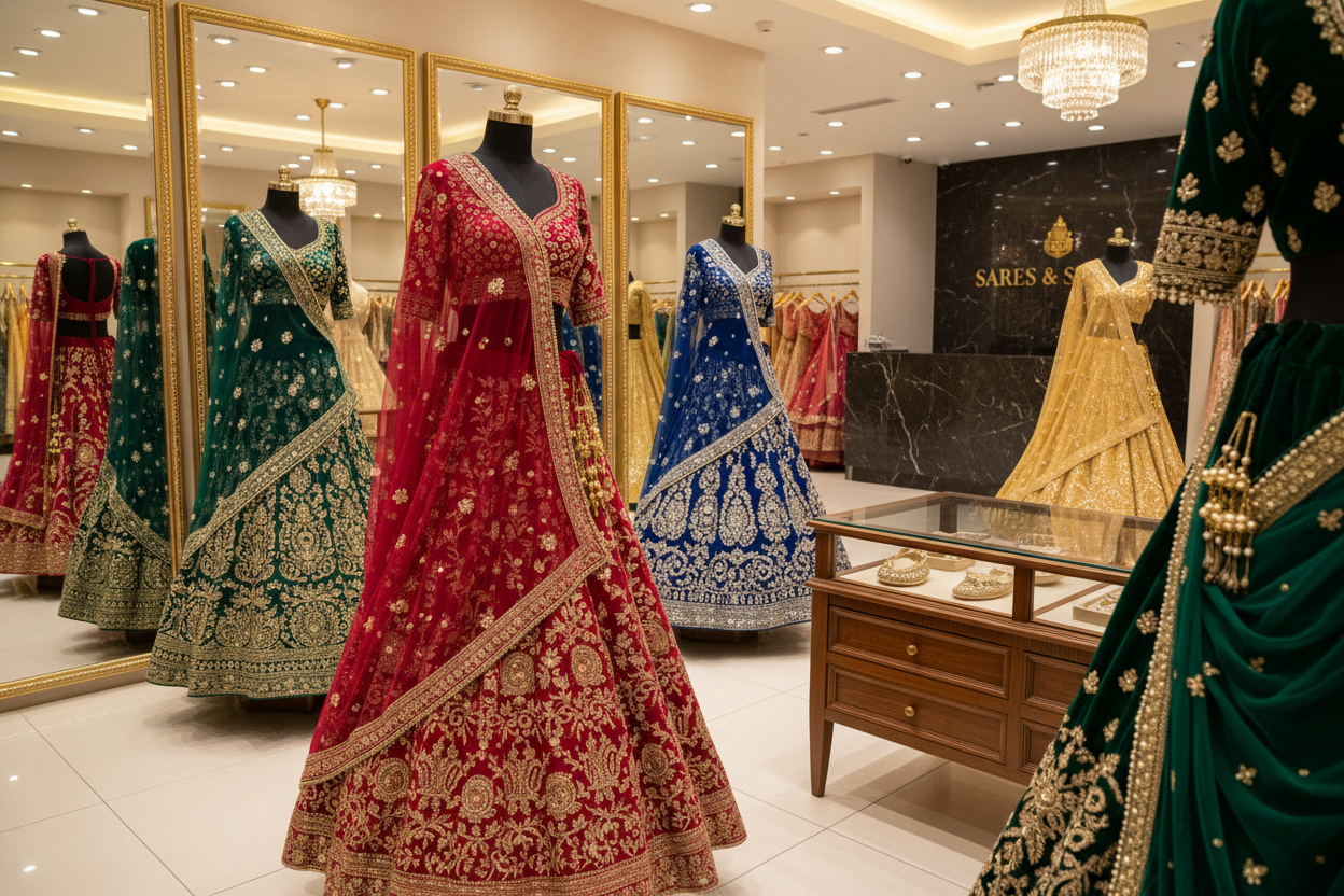 Sadar Bazar Designer Lehenga Shop: Eco-Friendly Designer Lehenga Trends ...