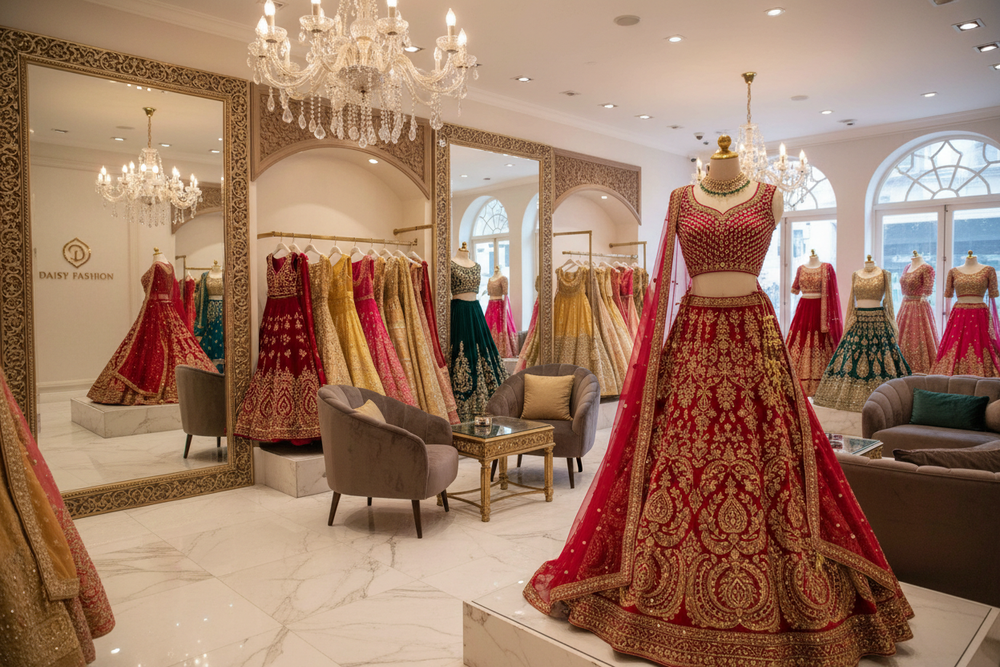 Huda Complex Wedding Dress Bridal Shop: Sustainable Designer Lehenga ...
