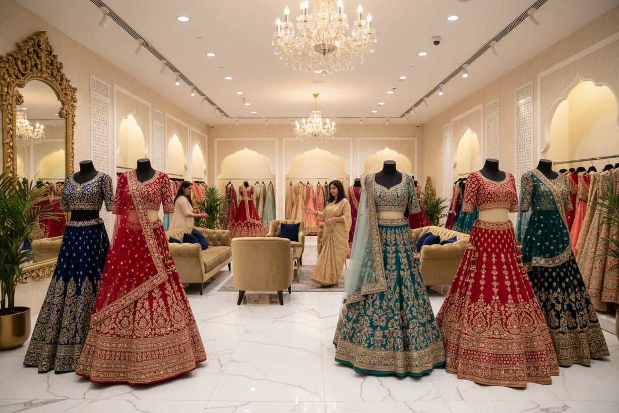 Sector 8 Wedding Store: Modern Bridal Lehenga Trends for 2025 at Daisy ...